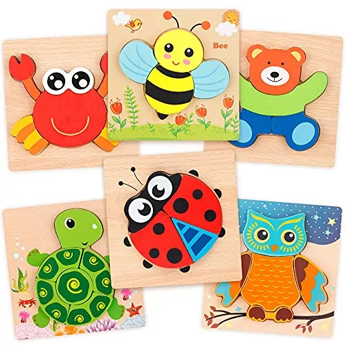 Engage Kids with Coogam Montessori Animal Puzzle Set