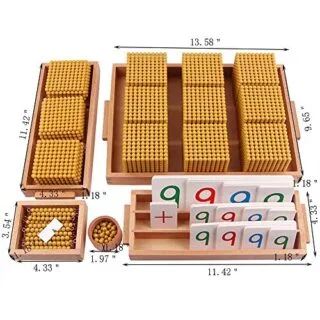 Explore Math with Montessori Golden Beads Game for Kids