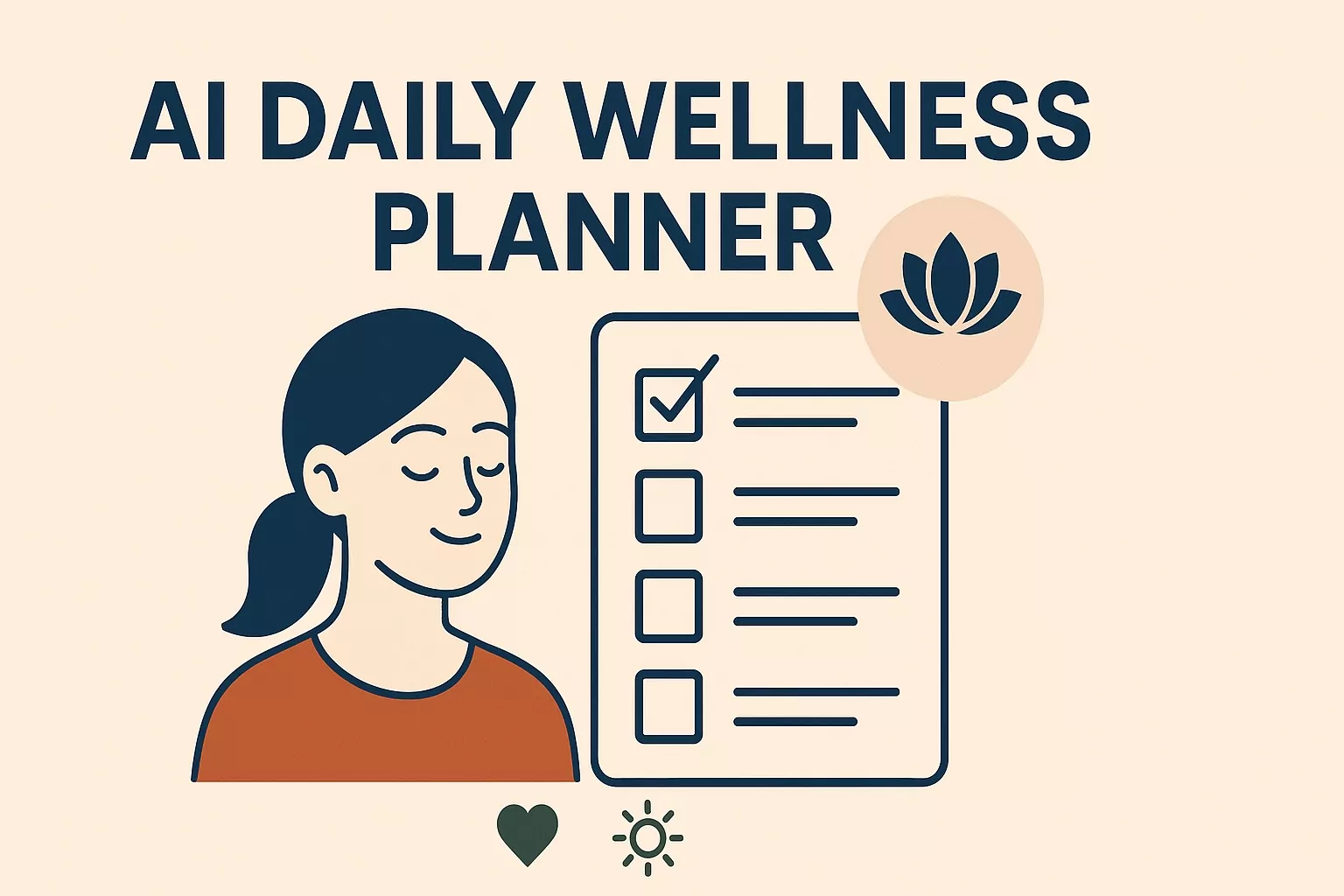 AI Daily Wellness Planner – Free Printable for Mindful Routines