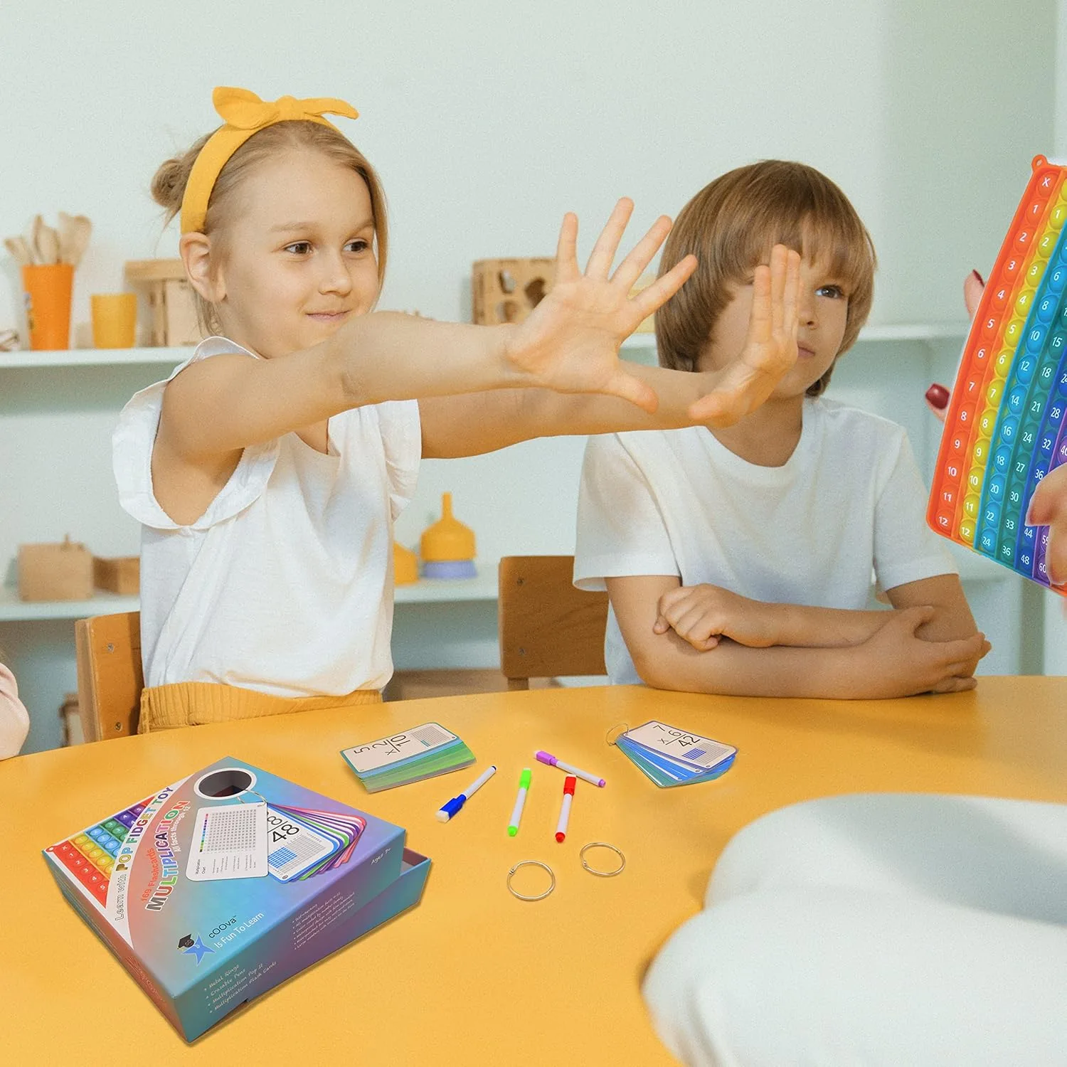 COOVA Math Flash Cards & Chart - Engaging Math Manipulatives for ...